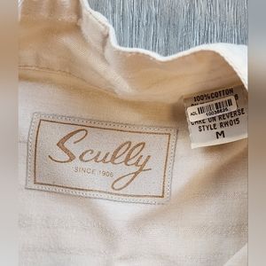 Scully | Shirts | Mens Scully Western Shirt Offwhite Pocket Sz Med ...